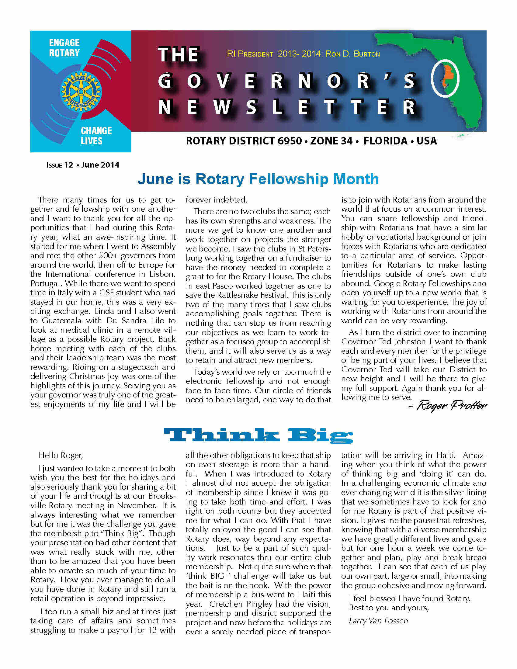 June2014 - Rotary Club of Central Citrus County